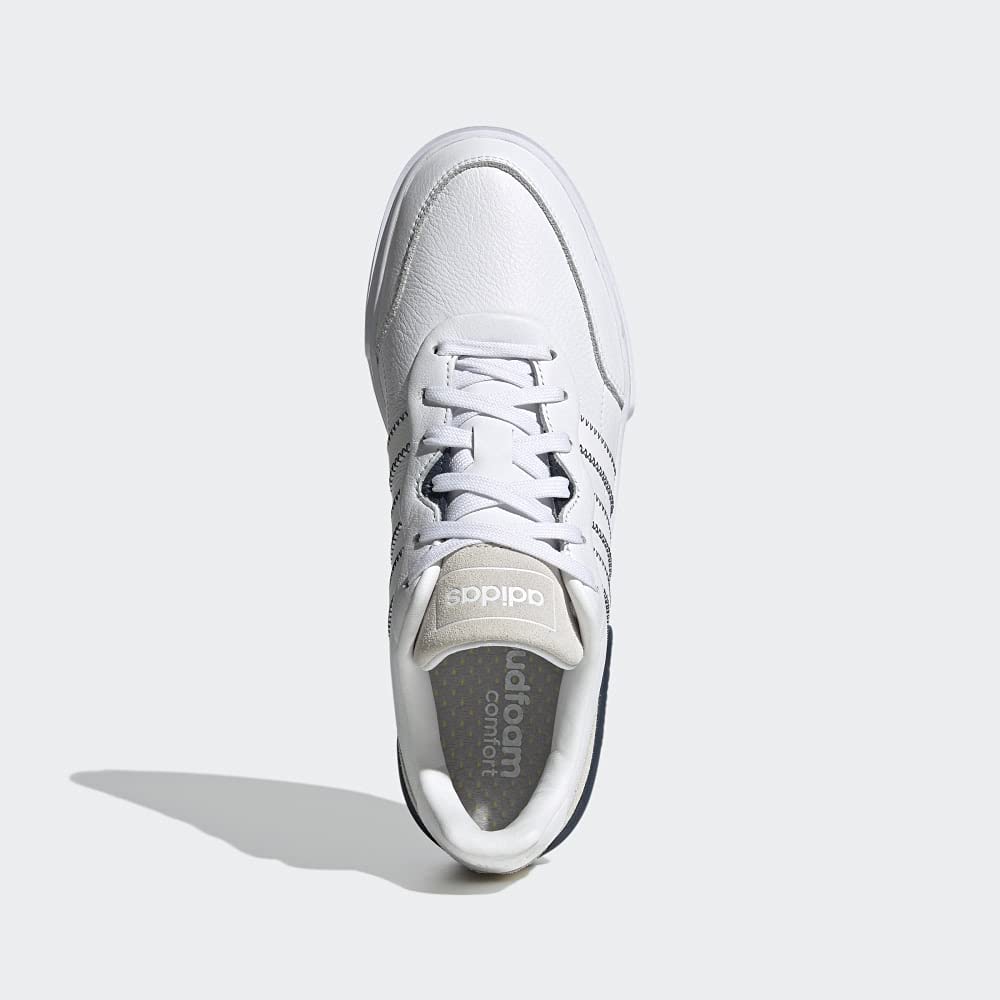adidas Men's Futurecourt Racquetball Shoe, White/White/Sonic Ink, 10