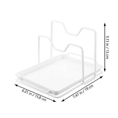 Cutting Board Pot Rack Pan Lid Organizer Rack Stand Spoon Rest with Drip Tray for Pot Lids Spatulas Spoons s Cutting Board Organizer