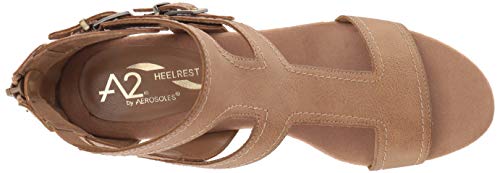 A2 by Aerosoles Women's Maypole Wedge Sandal, Tan, 6 M US