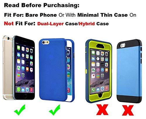 iPhone Se 2020 8 7 6s Holster Case, Gcepls Leather Pouch Sleeve Carrying Case with Belt Clip Holster for iPhone Se2 iPhone 8 7 6 6s S7(Vertical Black)