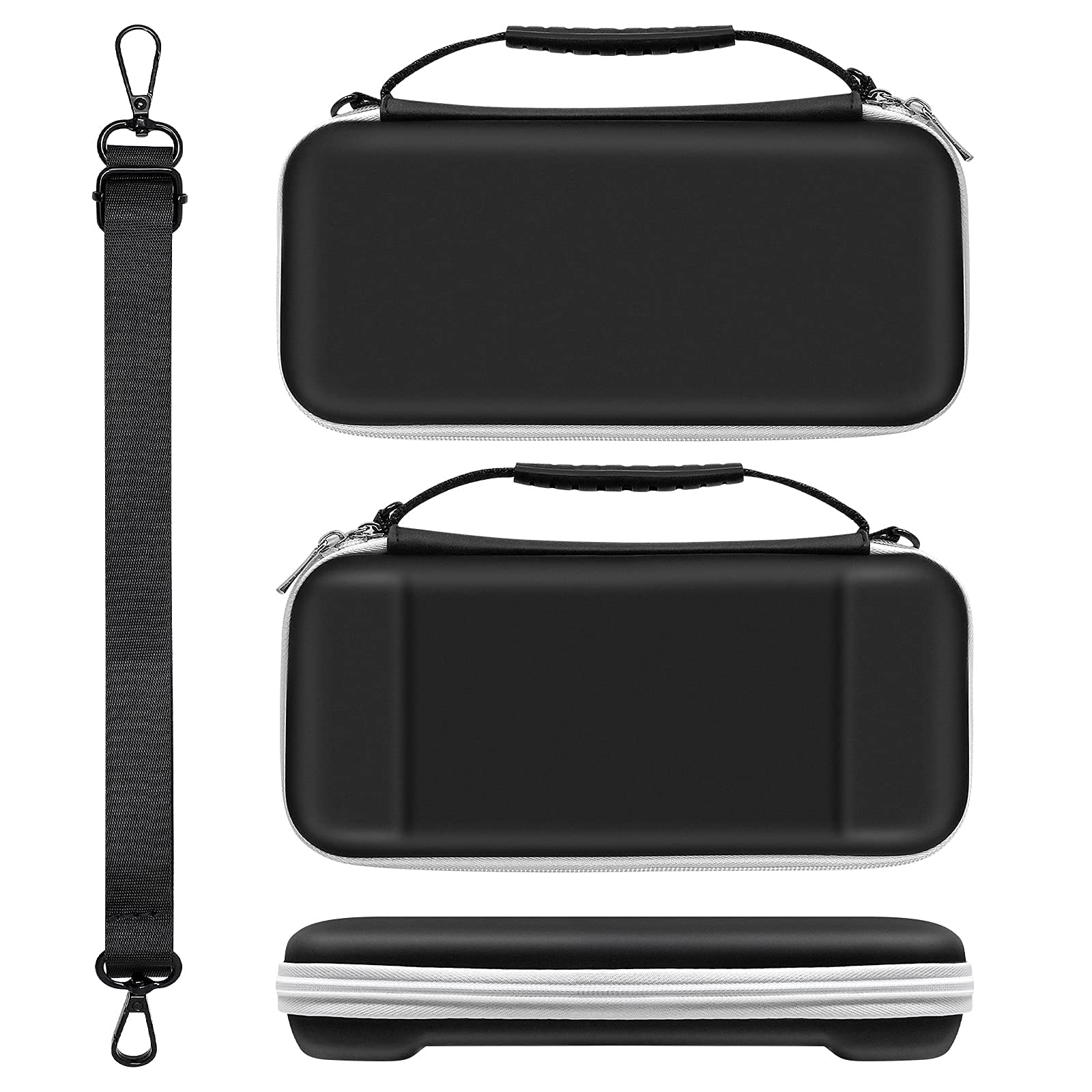 Accessories Bundle Compatible with Nintendo Switch OLED Model, Switch Accessories Kit Includes Carrying Case, 3 in 1 Protective Case Cover, 2pcs Screen Protector, Adjustable PlayStand, Thump Grip Caps
