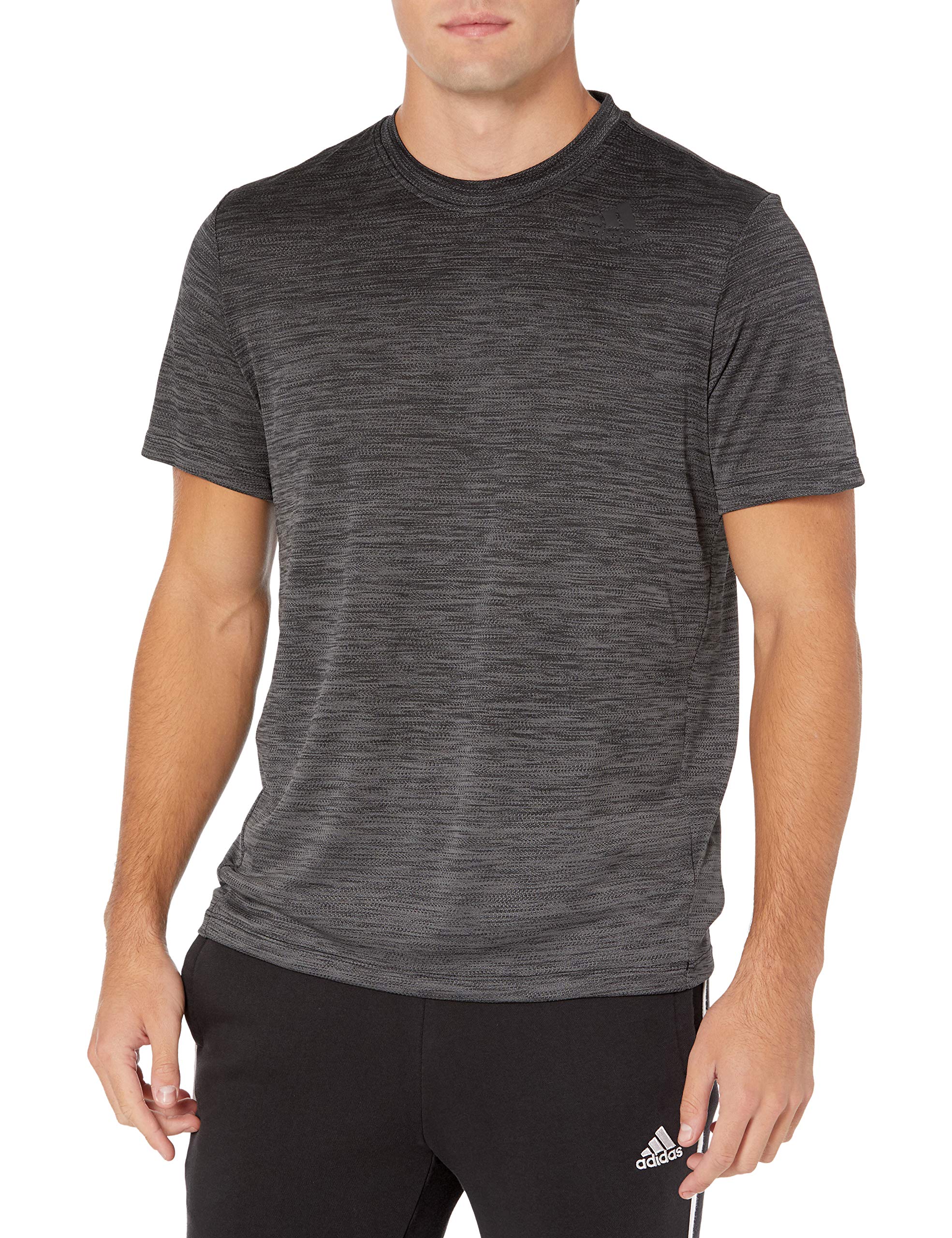 adidas Men's Gradient Tee Gray/Black Large
