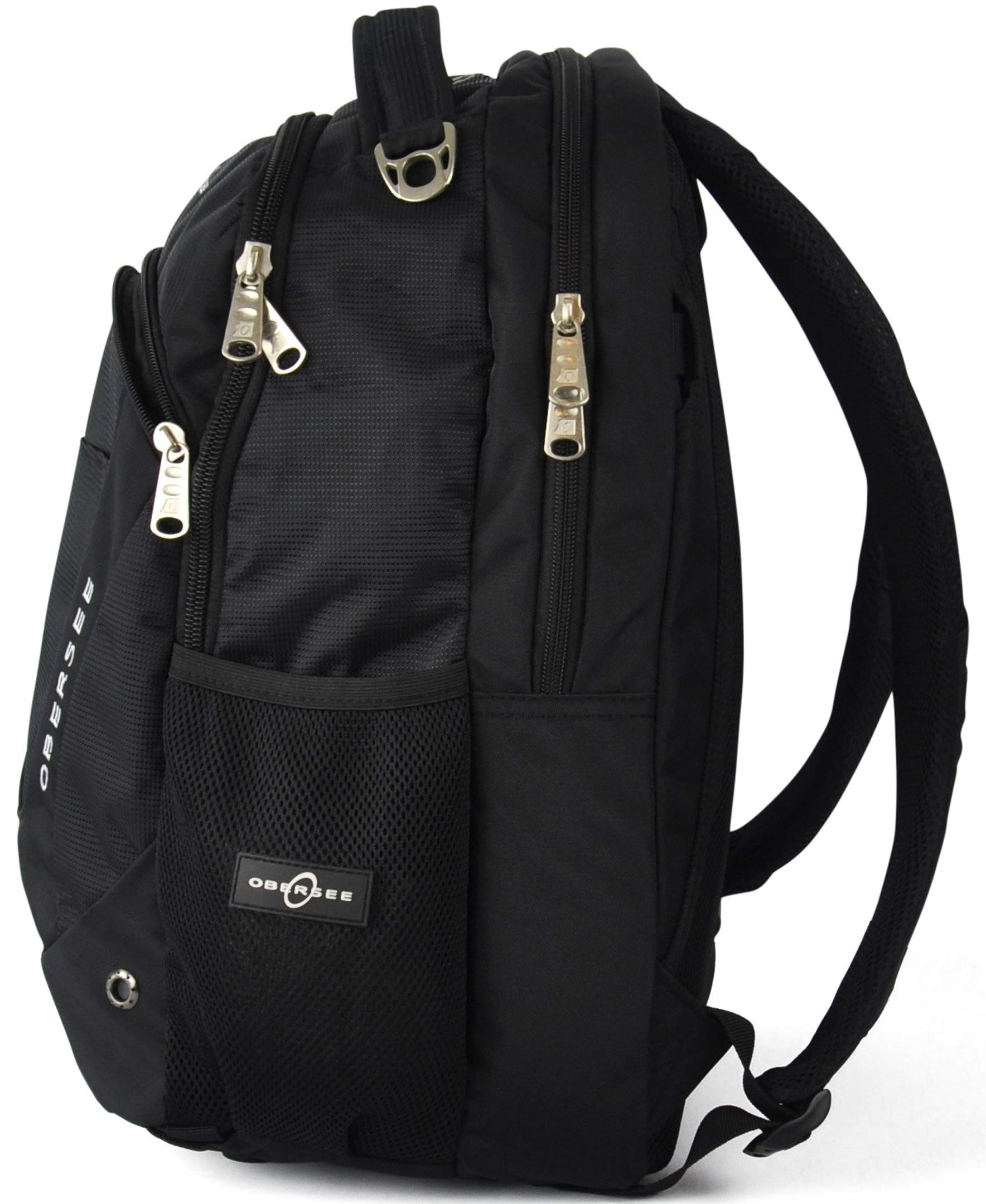 Obersee Oslo Diaper Bag Backpack with Detachable Cooler, Silver Grey