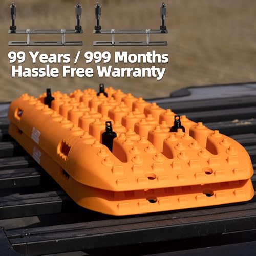 ALL-TOP Recovery Board Mount Kits, Universal Brackets for Traction Tracks, Adjustable DIY Installtion Sets to Roof Racks, Crossbars & Cargo Basket