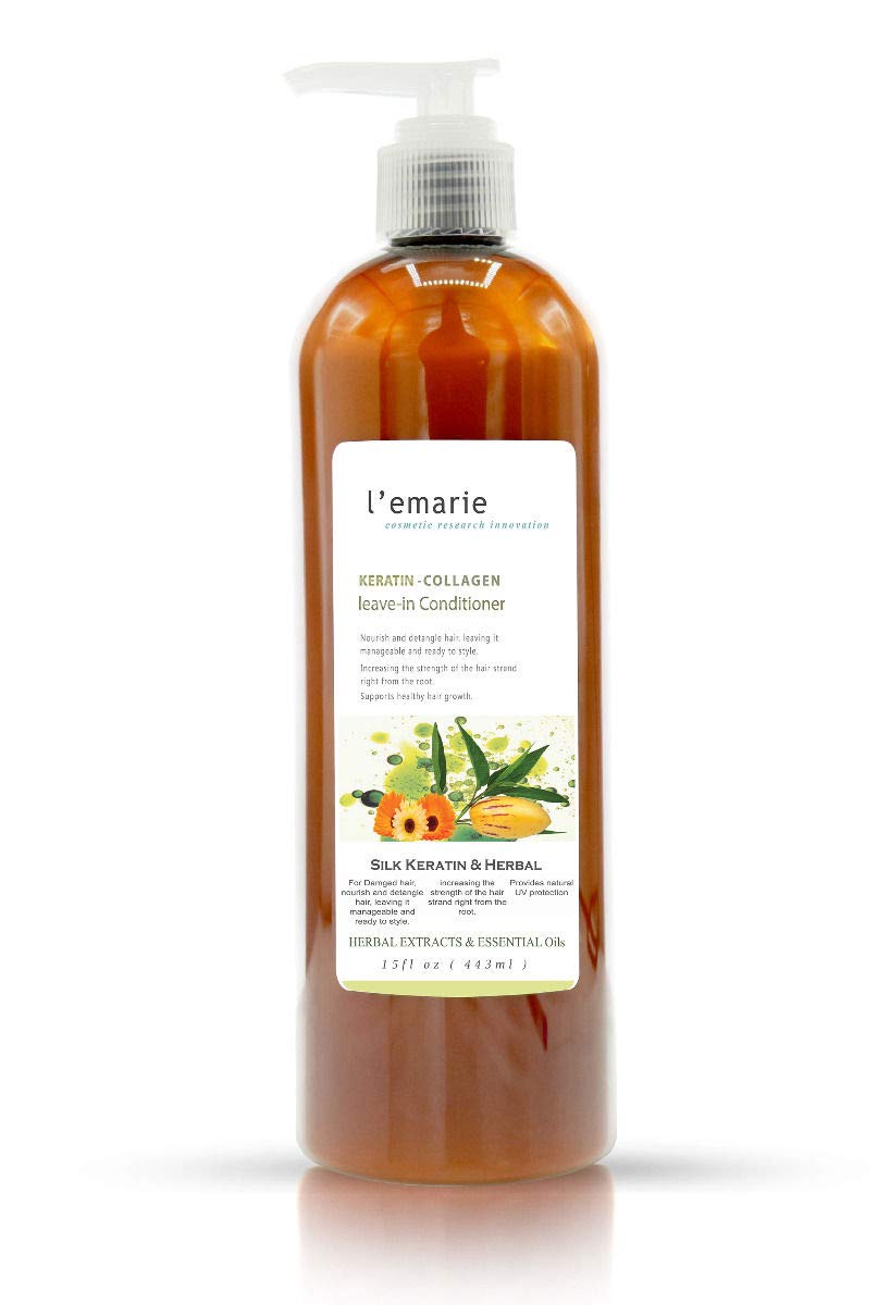L'emarie Professional Leave-In Conditioner Repair and Protect Damaged Hair, Detangler Plus Heat Protectant - For Split Ends & Breakage