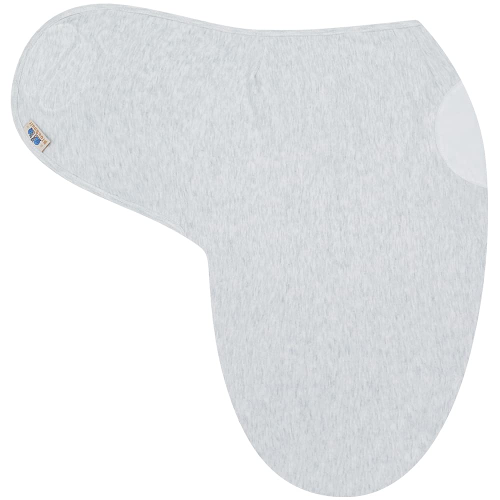 Adjustable Baby Cotton Swaddle, Ultra Soft Newborn Cozy Receiving Blanket by BlueSnaill (3 Pack,0-3 Month)(Gray)