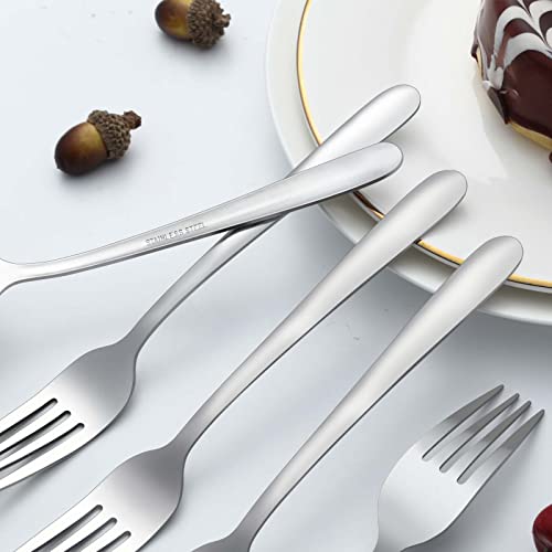Gymdin 24 Pieces Dinner Forks, Forks Silverware(8 inches), Silverware Forks, Food Grade Stainless Steel Flatware Forks, Mirror Polished & Dishwasher Safe, Using for Home, Restaurant or Kitchen