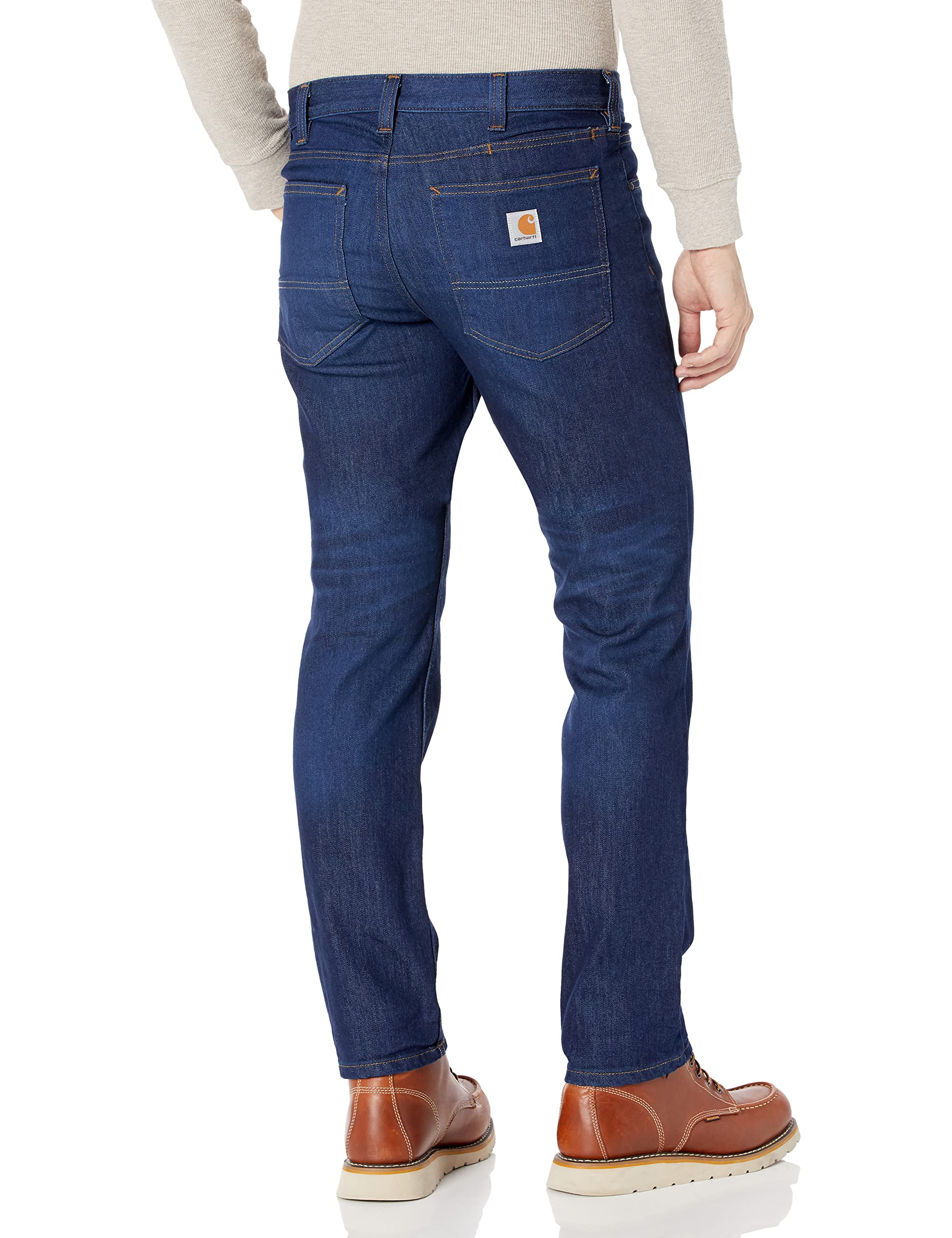 Carhartt Men's Force Straight Fit Low Rise 5-Pocket Jean, Everest, 36 x 32