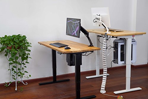 VWINDESK 60Inch Natural Bamboo Desk Table Top Only, Matching with Electric Adjustable Standing Desk Frame, Durable, Sustainable with 80mm Grommet Holes(30" x 60" x 1") Round Angle
