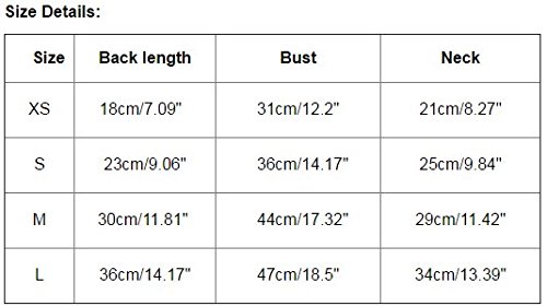 Dog Clothes for Small Girl Dogs Kitten Female Shirts for Pet Cat Apparel Clothing Pattern Tshirt 3 Pack