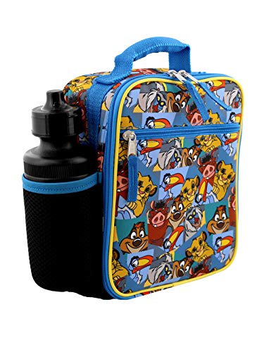 Disney The Lion King Boy's Girl's Soft Insulated School Lunch Box (Blue, One Size)