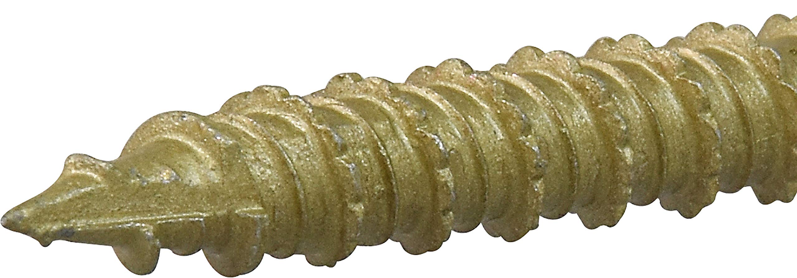 Power Pro Premium One Multi-Material Hex Washer Head Screws, Epoxy Coated Steel, Fasten in Wood, Metal, Concrete, Drywall and Plastic, Bronze, ¼ x 1-¾ inches, Box of 56 Screws