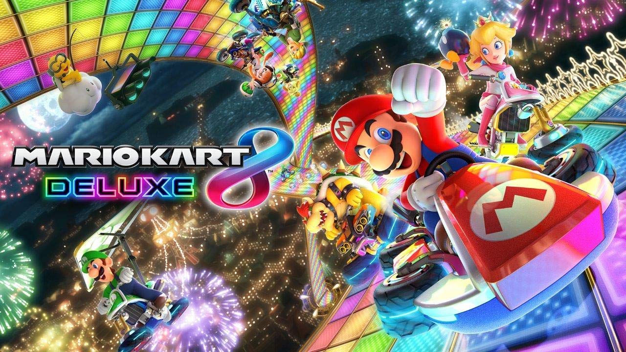 Nintendo Switch� w/ Neon Blue & Neon Red Joy-Con� + Mario Kart� 8 Deluxe (Full Game Download) + 3 Month Nintendo Switch Online Individual Membership (Renewed)