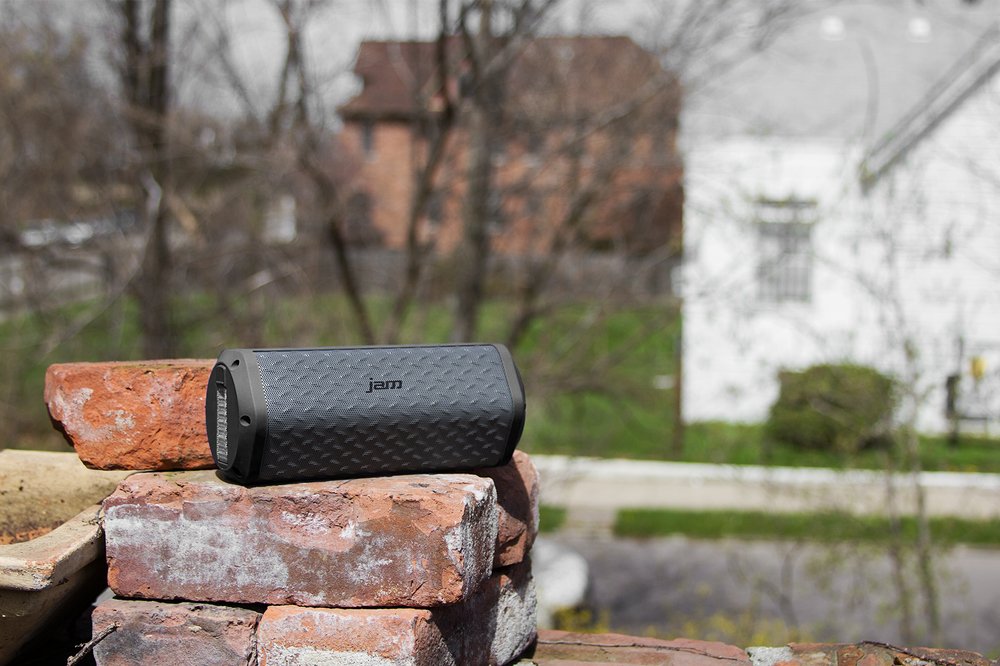 JAM Xterior Plus Rugged Wireless Bluetooth Speaker, Floats on Water, Dust Proof, Drop Proof, Waterproof, IP67 Rating, Integrated Screw Mount for Bike, HXP570