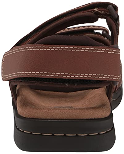 Dockers Mens Newpage Outdoor Sport Sandal Shoe,Rust,14