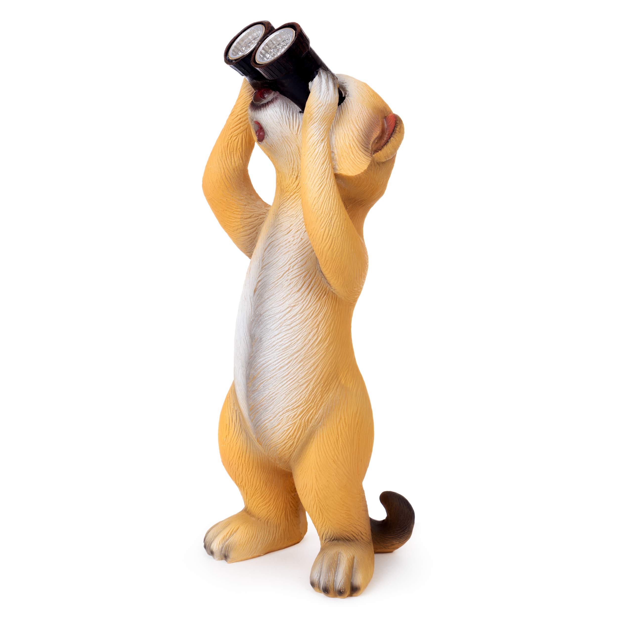 Blazin' Bison Garden Animal Solar Eyes | Meerkat Figurine | Patio Animal Decor | Yard, Balcony, Deck | Weather Resistant | Meerkat Gifts | Auto On/Off