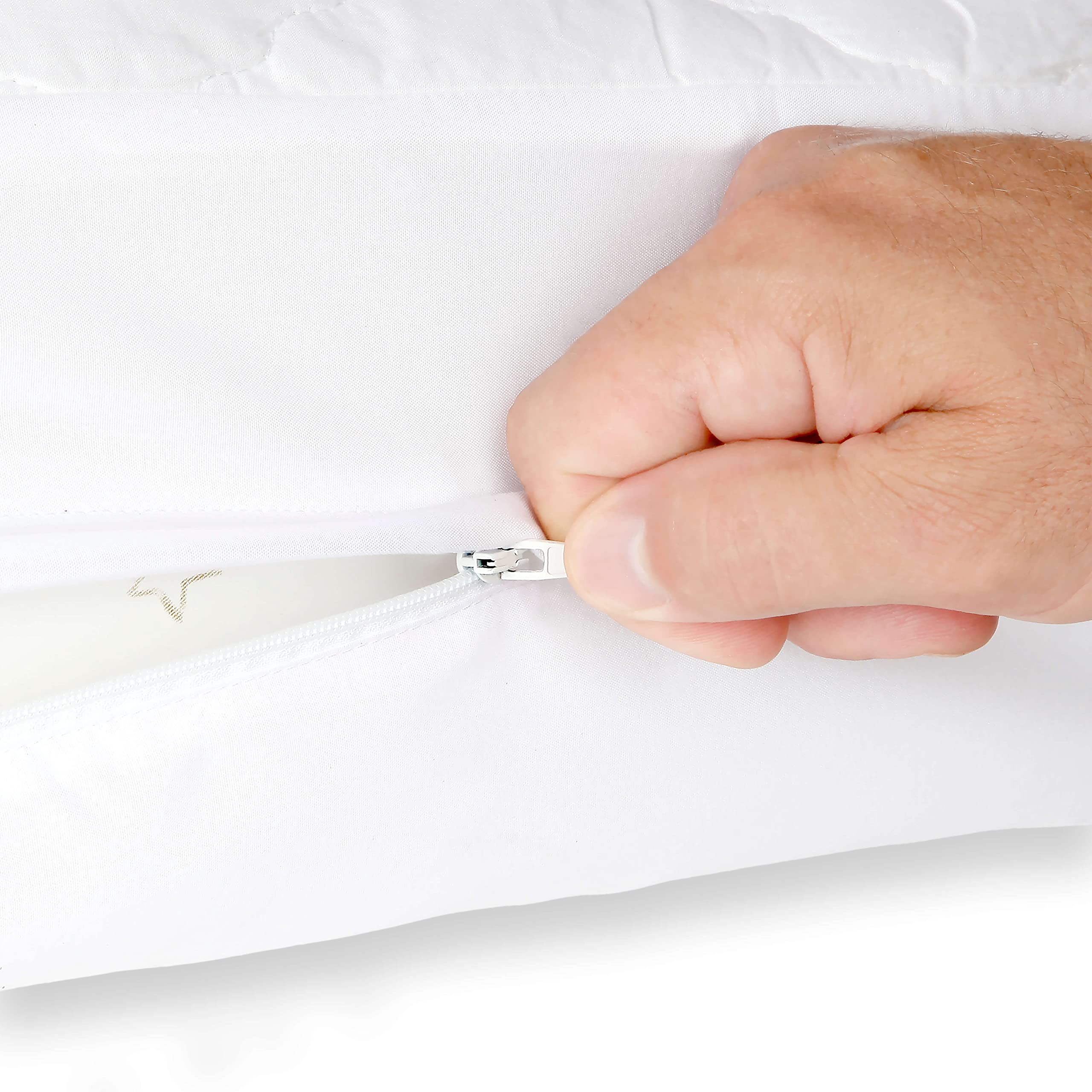 Jambini Zipper Waterproof Crib Mattress Protector - Fully Encased with an Embedded Waterproof Crib Mattress Pad