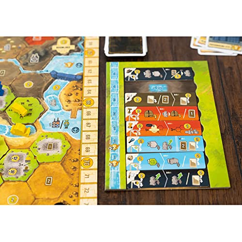 Capstone Games: Boonlake Hand Management, Exploration Strategy Board Game, 1-4 Players, Ages 14+, 40 Minute per Player Game Play Multicolor