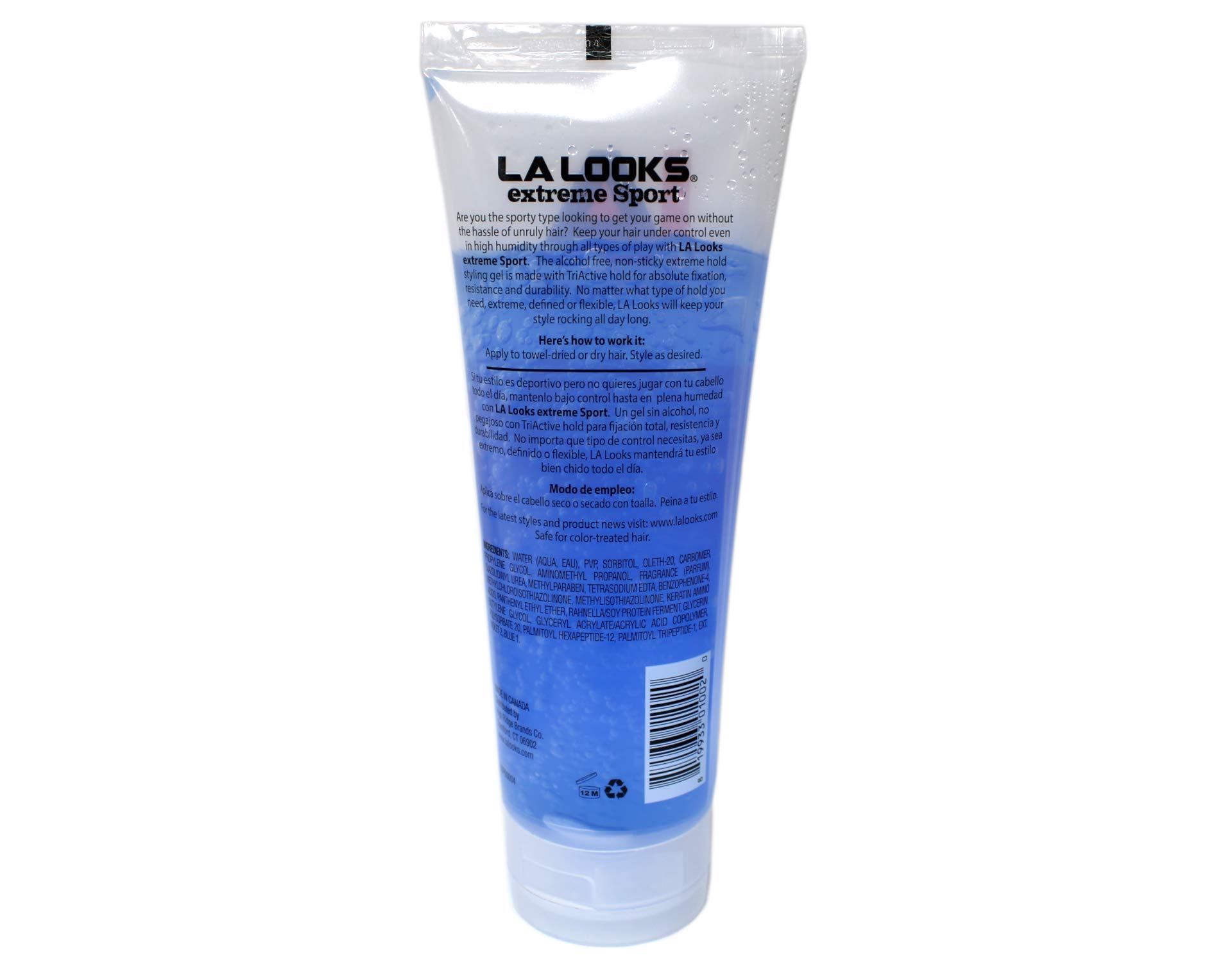 L.A. LOOKS SPORT EXTREME HOLD GEL (8 Oz (3 Pack))
