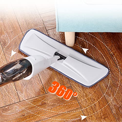 FAMKIT Microfiber Spray Mop for Floor Cleaning, Dry Long Handle Floor Mop with 0. 4L Refillable Bottle Washable Pads Scraper for Home Hardwood Laminate Ceramic Tile
