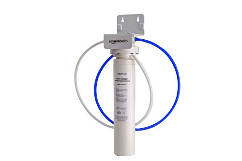 Amazon Basics AMZN-PB-1DCS4M114M Direct Connect Full Flow High Capacity System Under Counter Water Filter, White