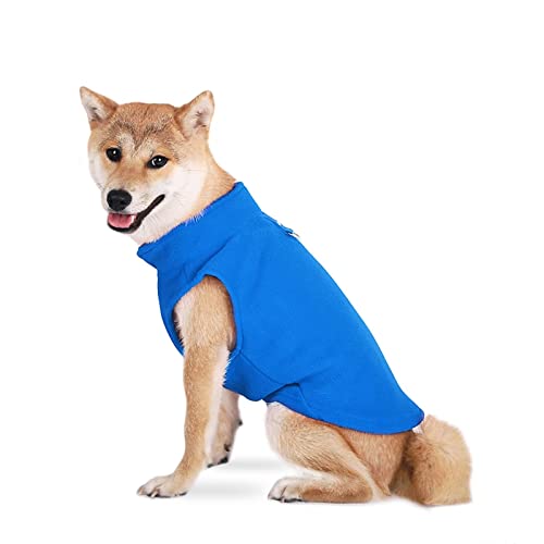 Dog Fleece Vest Jacket Pet Dogs Clothes Warm for Small Medium Large Dogs Pink L