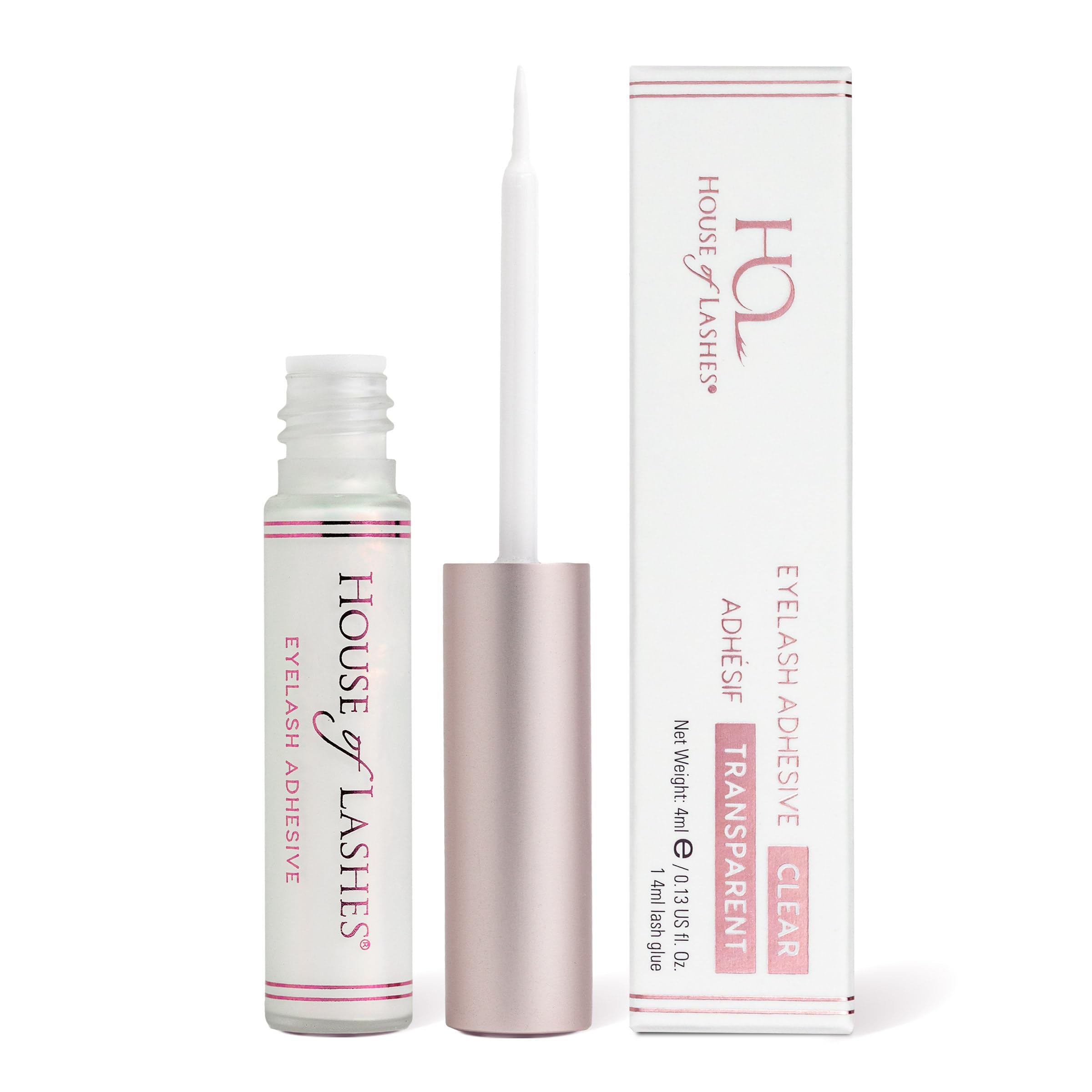 House of Lashes Eyelash Glue - Latex-Free Eyelash Glue for Sensitive Eyes - Effective for All Day Wear Clear Lash Glue for Strip Lashes, 2 Count