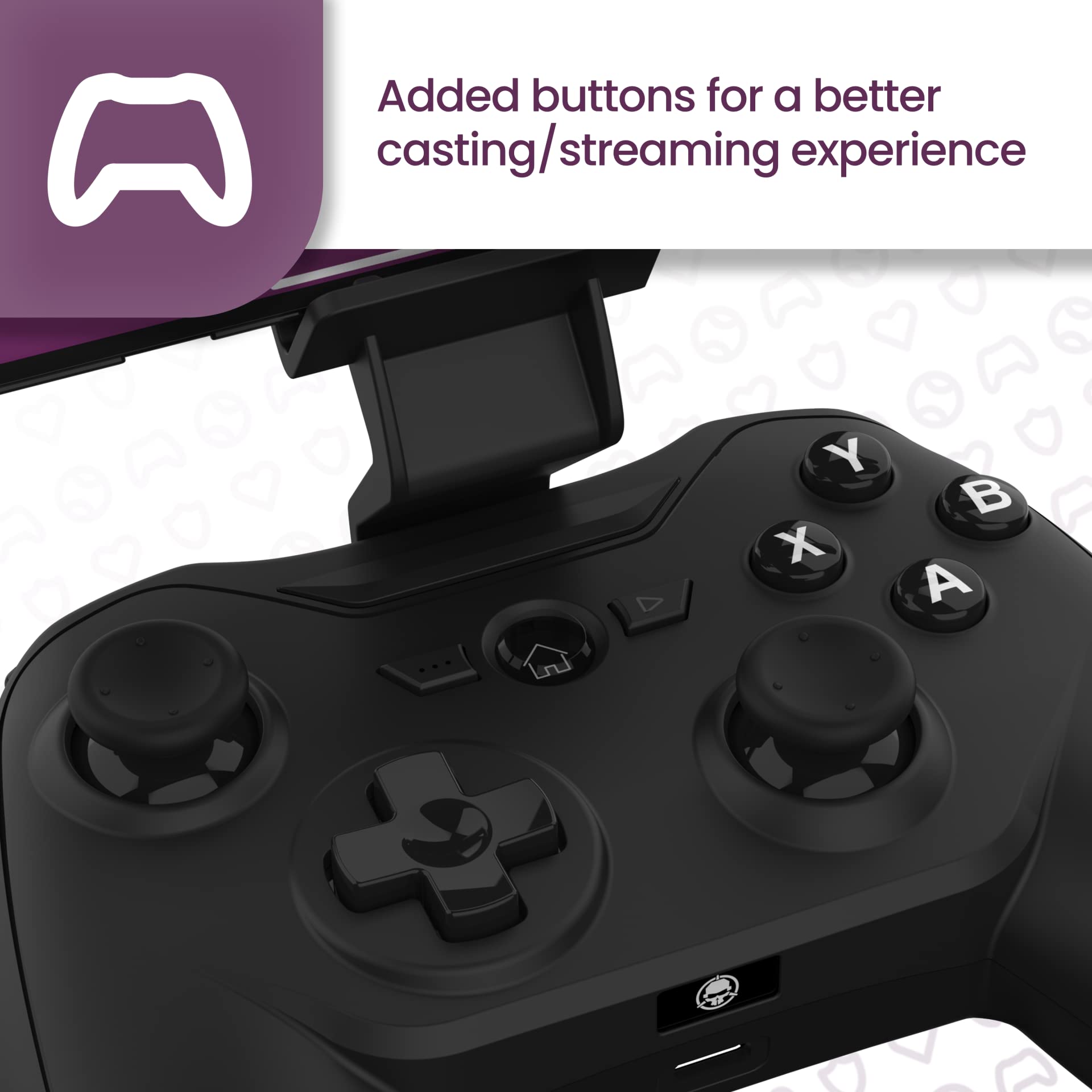 Rotor Riot Gaming Controller for Android – Wired Android Gamepad with Triggers, Power Pass Through Charging, D-Pad - Handheld Game Console Accessory with ZeroG Mobile Device Holder