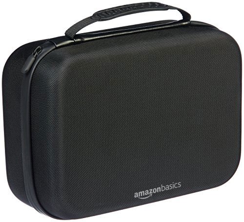 Amazon Basics Hard Shell Travel and Storage Case for Nintendo Switch and Switch OLED- 12 x 4.8 x 9 Inches, Neon Yellow