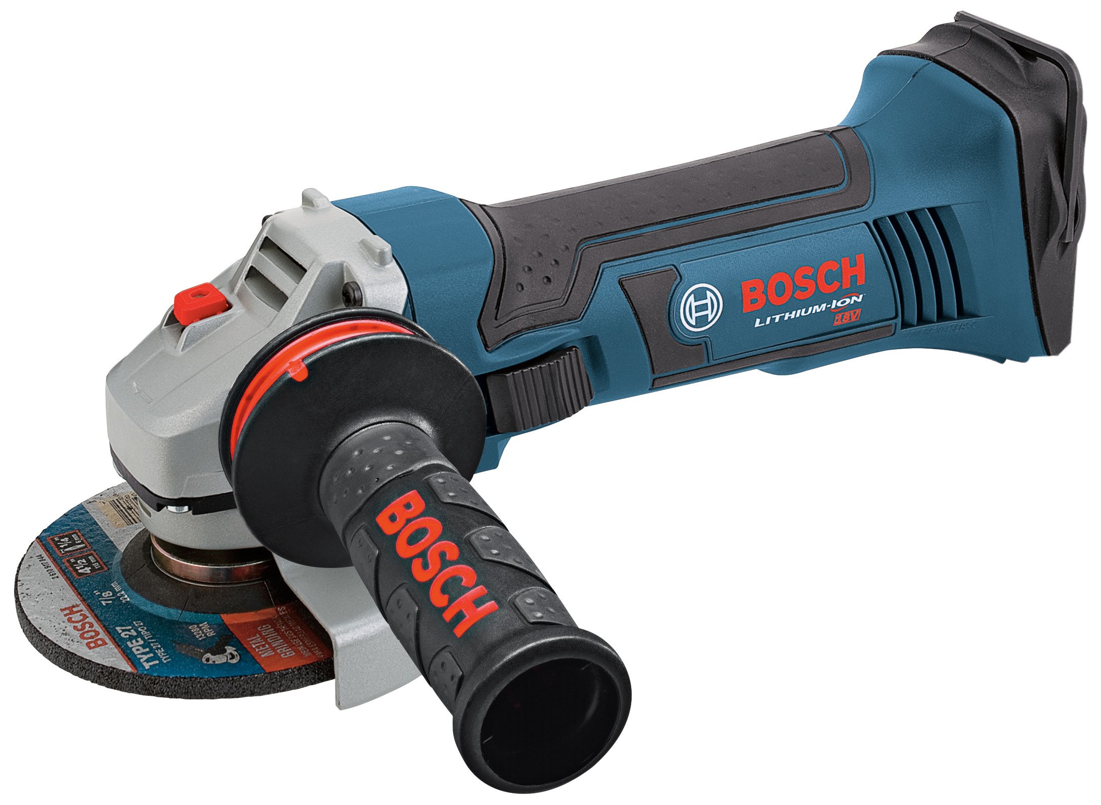 Bosch GBH18V-26K24A 18V Brushless SDS-plus Bulldog 1 In. Rotary Hammer Kit with Bosch GWS18V-45 18V 4-1/2 In. Angle Grinder (Bare Tool)