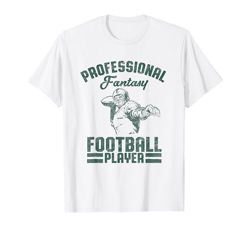 Fantasy Football Player Retro Draft Party Kit Trophy Gift T-Shirt