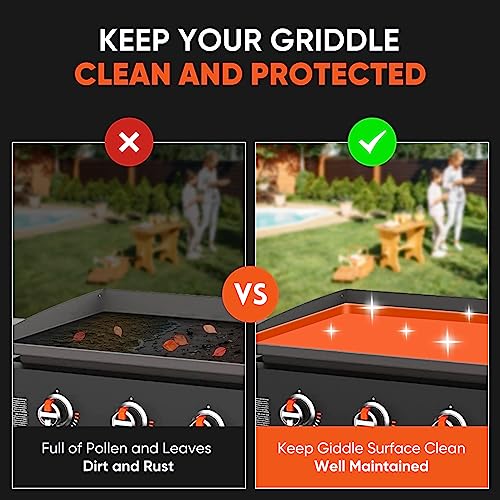 Silicone Griddle Mat for Blackstone 36 Inch Griddle,Maywe Tanso Heavy Duty Food Grade Silicone Protective Mat Cover for Blackstone 36",All Season Cooking Protective Cover|High-Wall Design