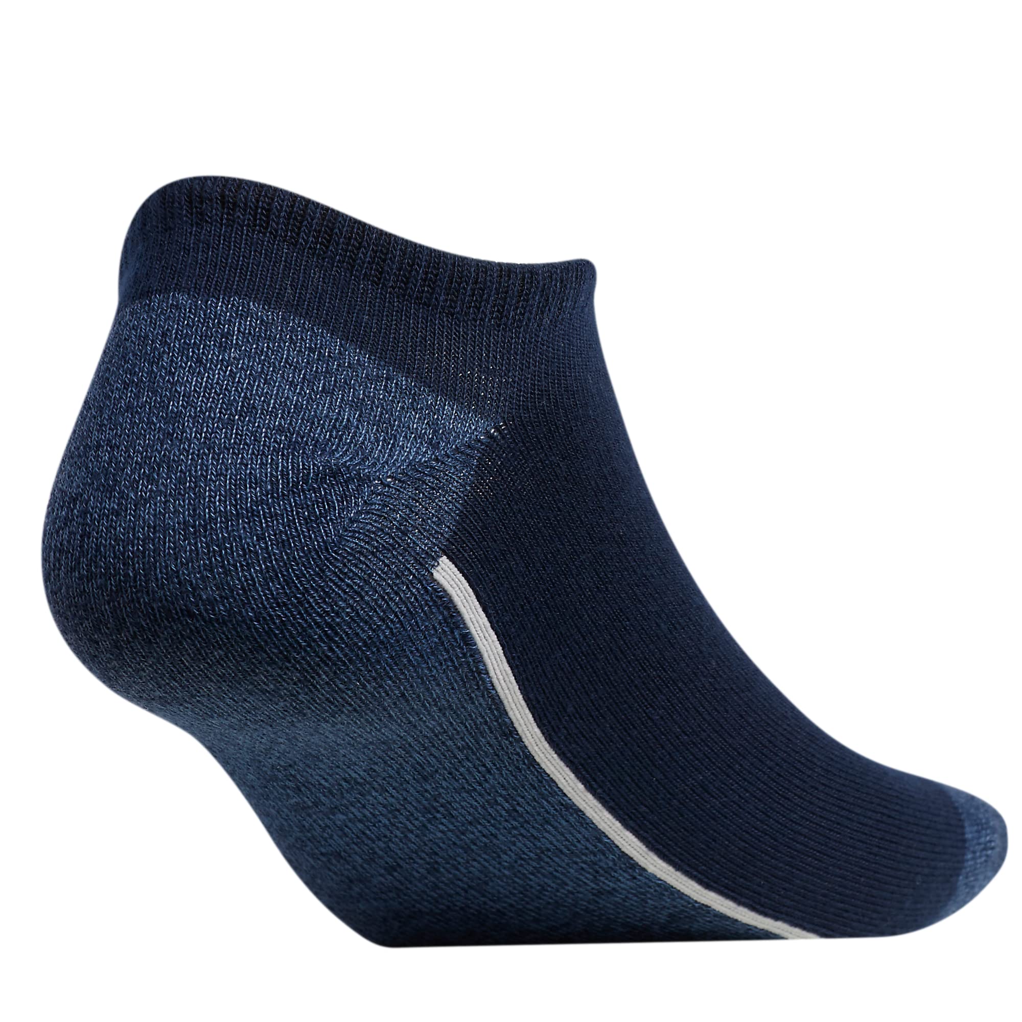 adidas Men's Superlite Linear 3.0 No Show Socks (6-Pair), Collegiate Navy/Wonder Steel Blue/Clear Onix Grey, Large