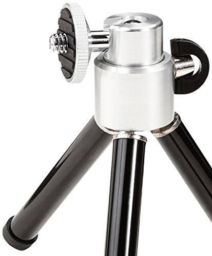 Amazon Basics Lightweight Adjustable Mini Tripod Stand - Pack of 4, 5 - 7.5 Inches, Black