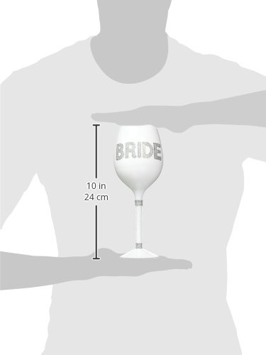 Crystal Case Bride Wine Glass Goblet (White)