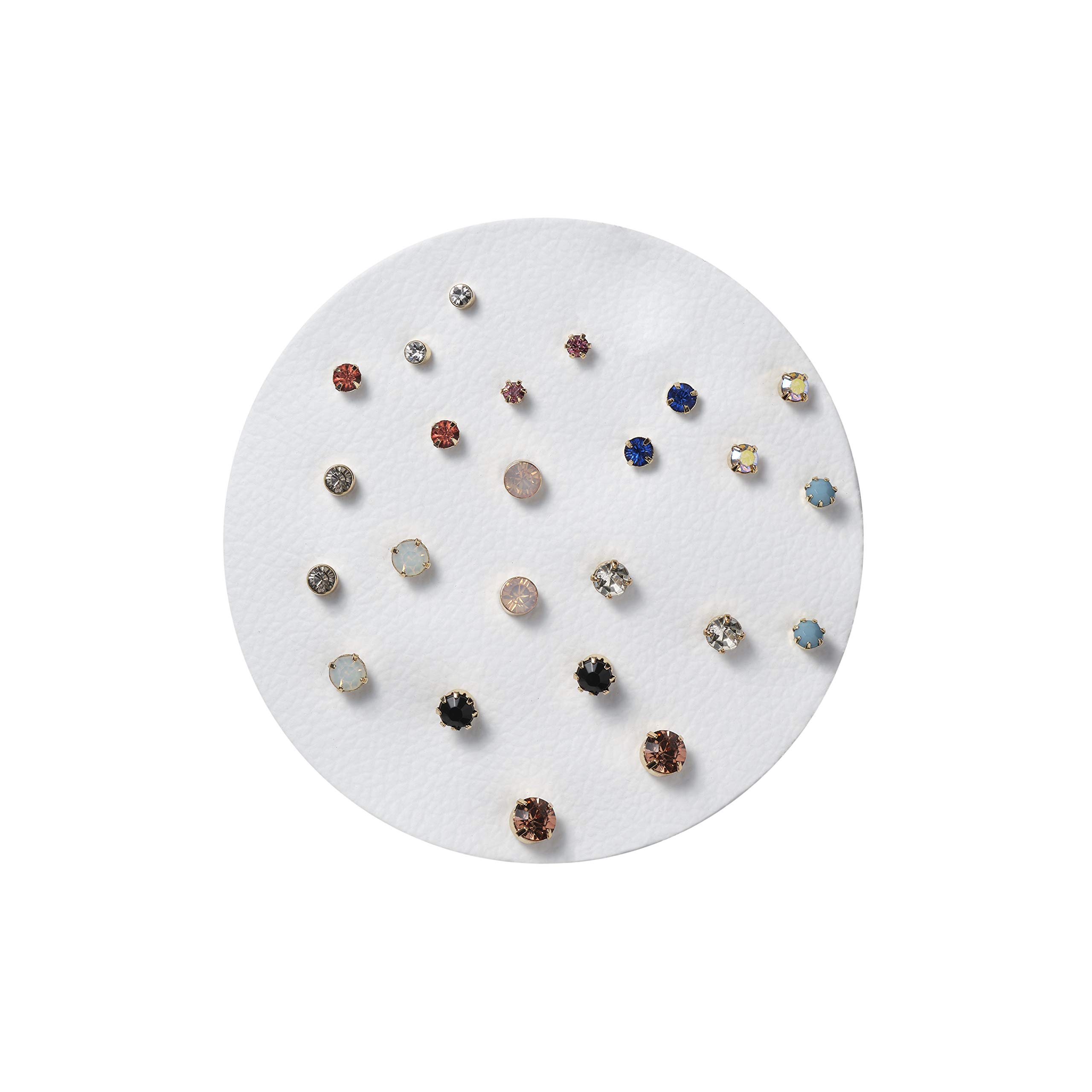 Aboutdaisy 12 Pairs Acrylic Stud Set Earrings for Women, Diverse Colorful Hypoallergenic Fashion Jewelry for Special Moments Christmas Valentines Mother's day Gift