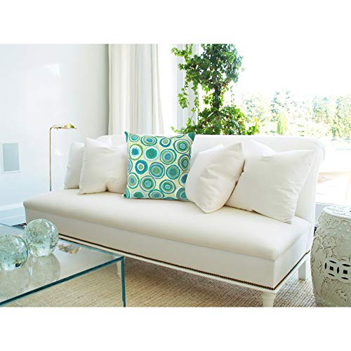 Liora Manne Visions II Puddle Dot Indoor/Outdoor Pillow, 20" X 20" Square, Green