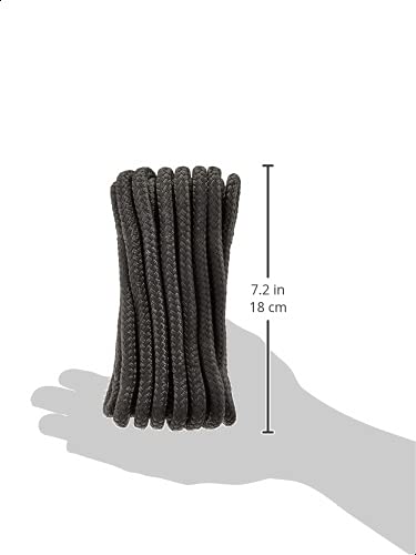 Amazon Basics Nylon 12 Inch Eye Pre-spliced Dock Line - 3/8 Inch x 15 Foot (9mm x 4.5m), Black