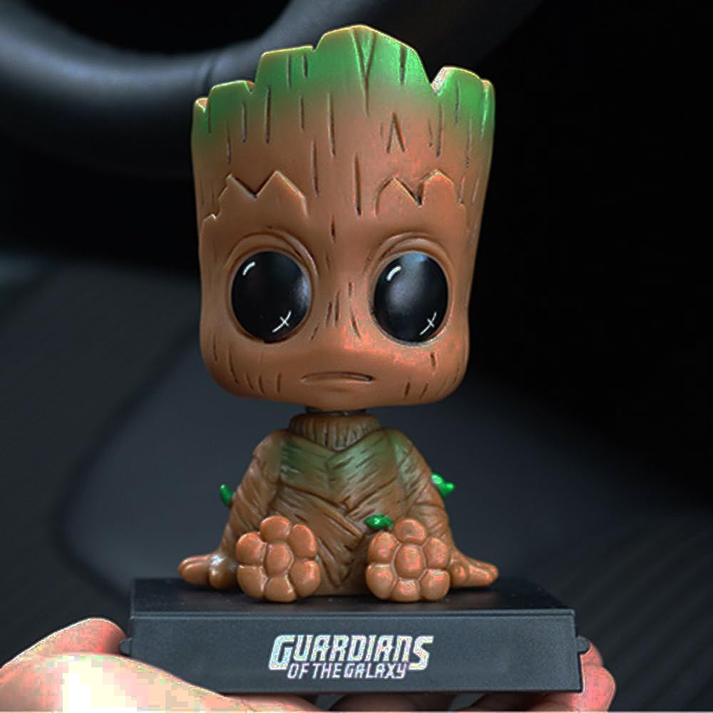 Car Dashboard Bobblehead Doll Cute Car Accessories, Supper Hero Anime Gobble Heads for Dashboards, Anime Hero Bobblehead Mobile Phone Holder Car Decorations