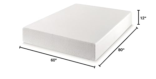 Best Price Mattress 12 Inch Queen Mattress Bed-In-A-Box, Green Tea Memory Foam, White