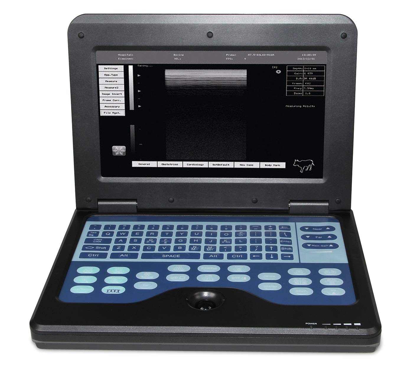 Portable Vet/Veterinary B-Ultrasound Scanner with 3.5Mhz Convex Probe for Horse,Goat,Cow,Sheep and Pig use