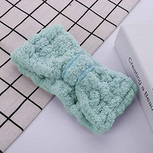AIYAYI Spa Headbands,Soft coral fleece Makeup Headbands skincare headbands Adjustable Hair Band Cosmetic Headband for washing face, 2 Pack… (white)