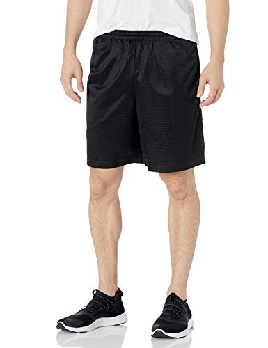 Amazon Essentials Men's Loose-Fit Mesh Basketball Short, Pack of 2, Black, XX-Large