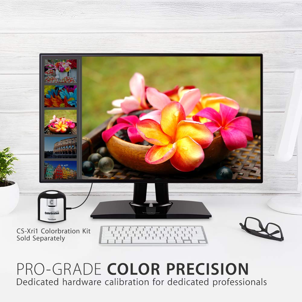 ViewSonic VP2768a 27-Inch IPS 1440p Monitor with Advanced Ergonomics, 90W USB C, RJ45, HDMI, Daisy Chain (Renewed)