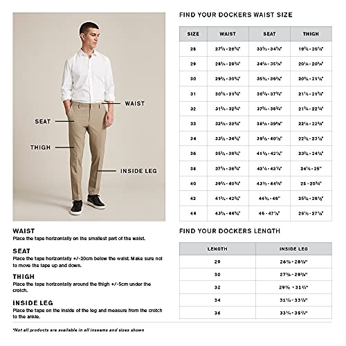 Dockers Men's Comfort Knit Trouser Tapered Fit Smart 360 Knit Pants, Timberwolf, 34Wx29L
