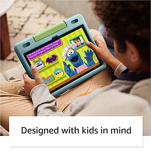Amazon Fire HD 10 Kids tablet, 10.1", 1080p Full HD, ages 3–7, 32 GB, Lavender