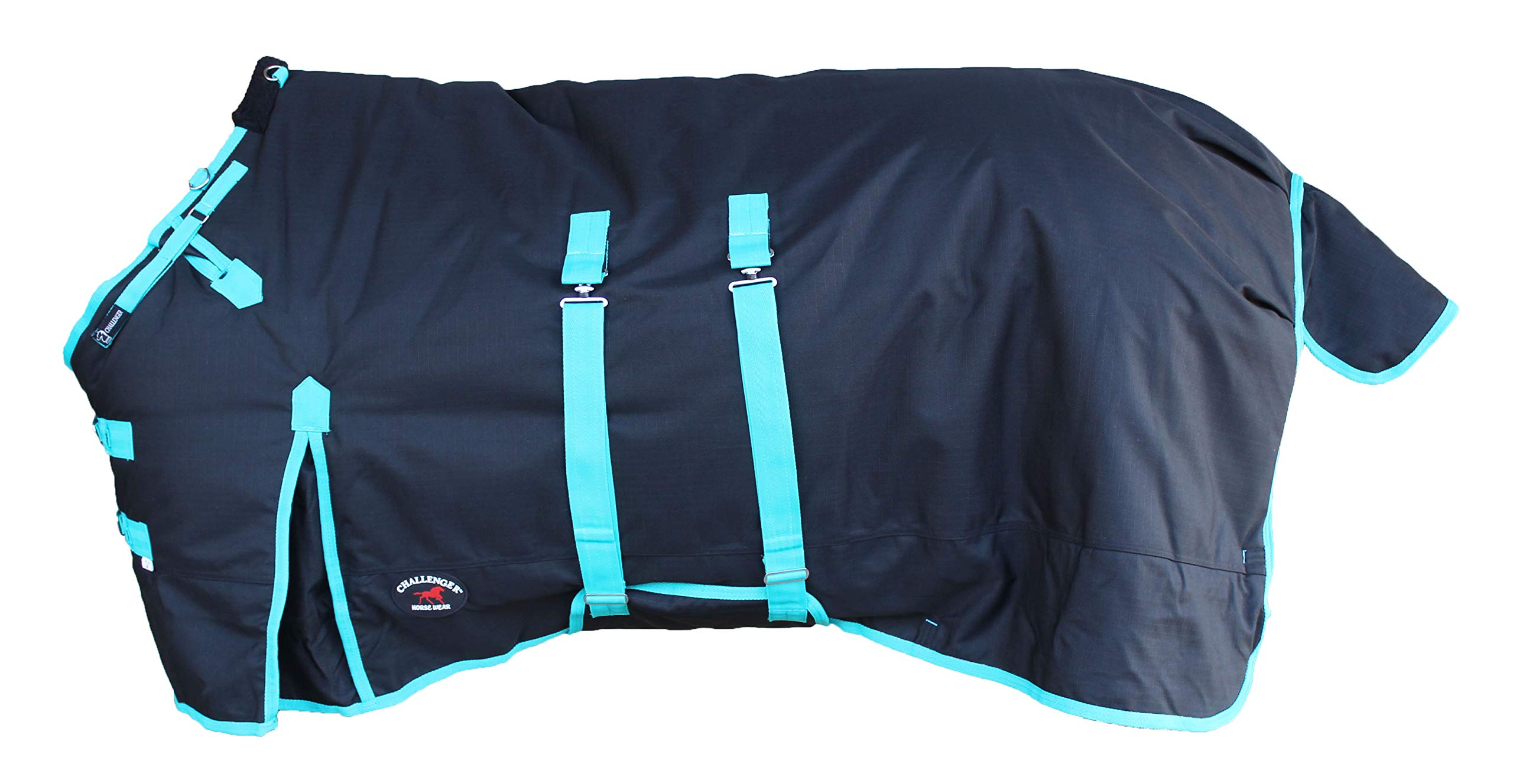 CHALLENGER 60" 1200D Turnout Waterproof Horse Winter Blanket Heavy Belly Band 550B