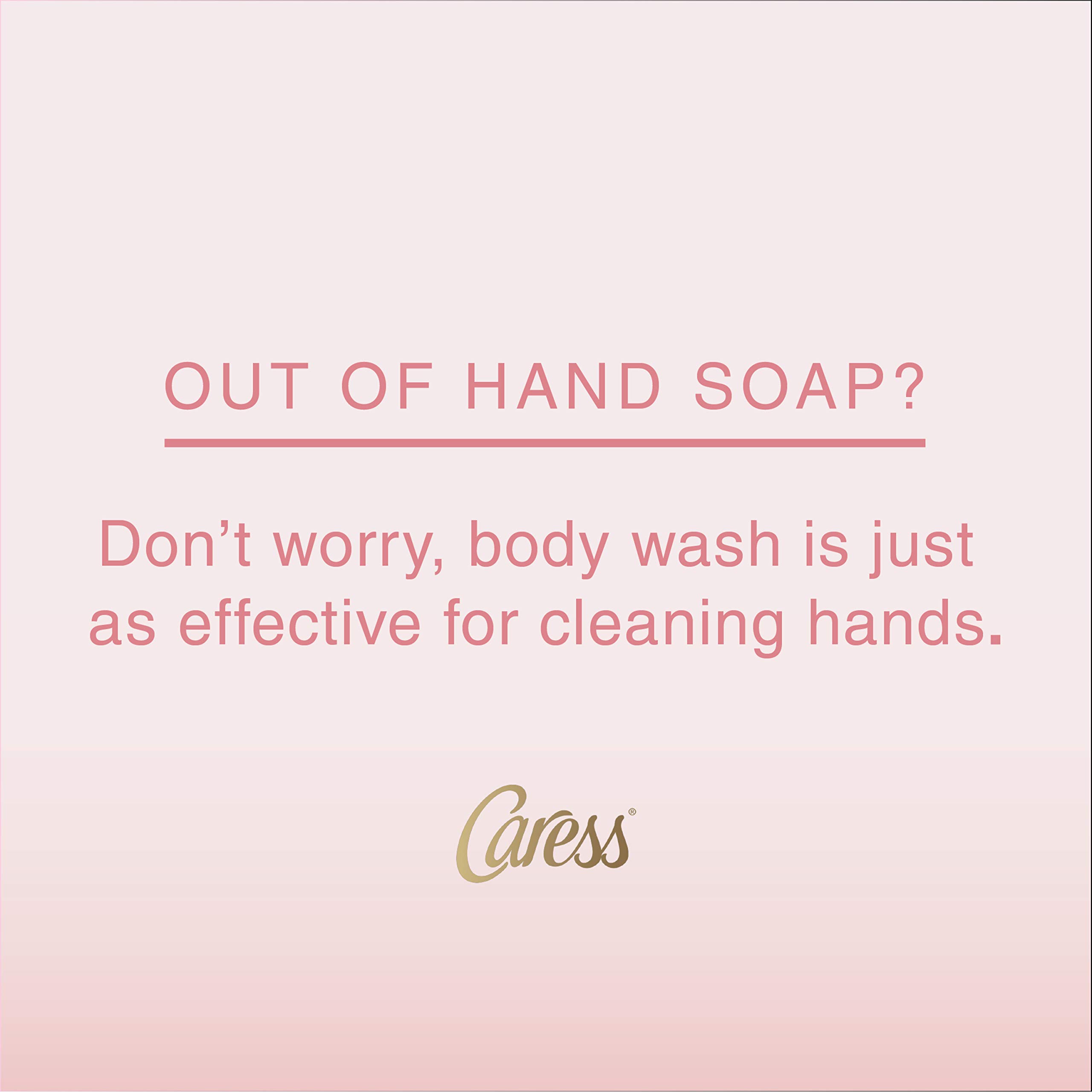 Caress Body Wash To Indulge & Pamper Rose & Ylang Ylang Oil With Floral Oil Essence 18.6 oz