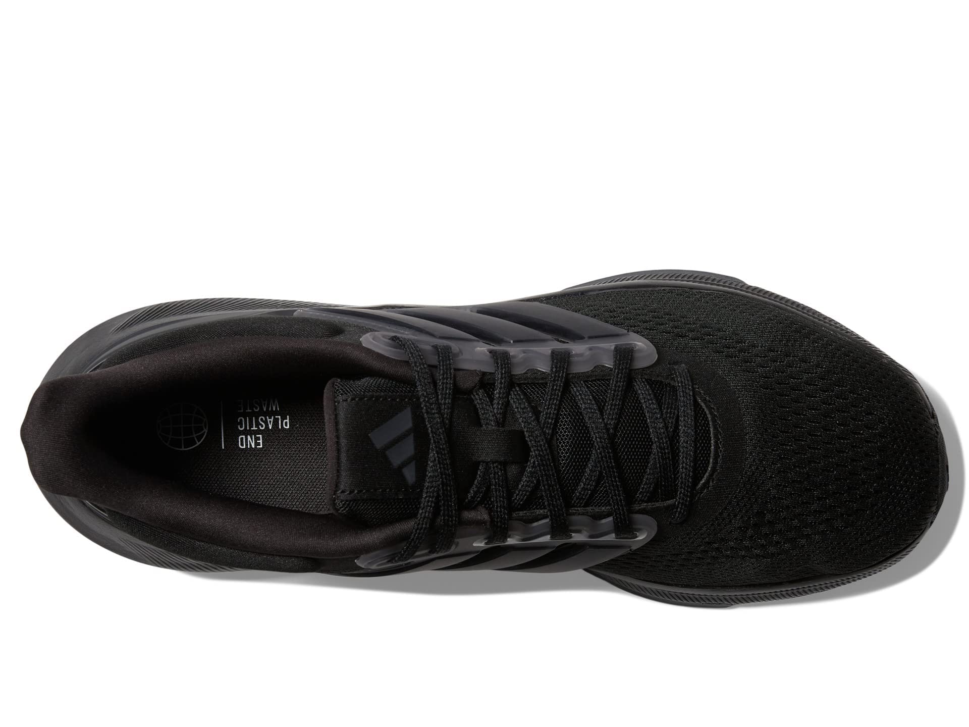 adidas Men's Ultrabounce Running Shoe, Black/Black/Carbon (Wide), 9