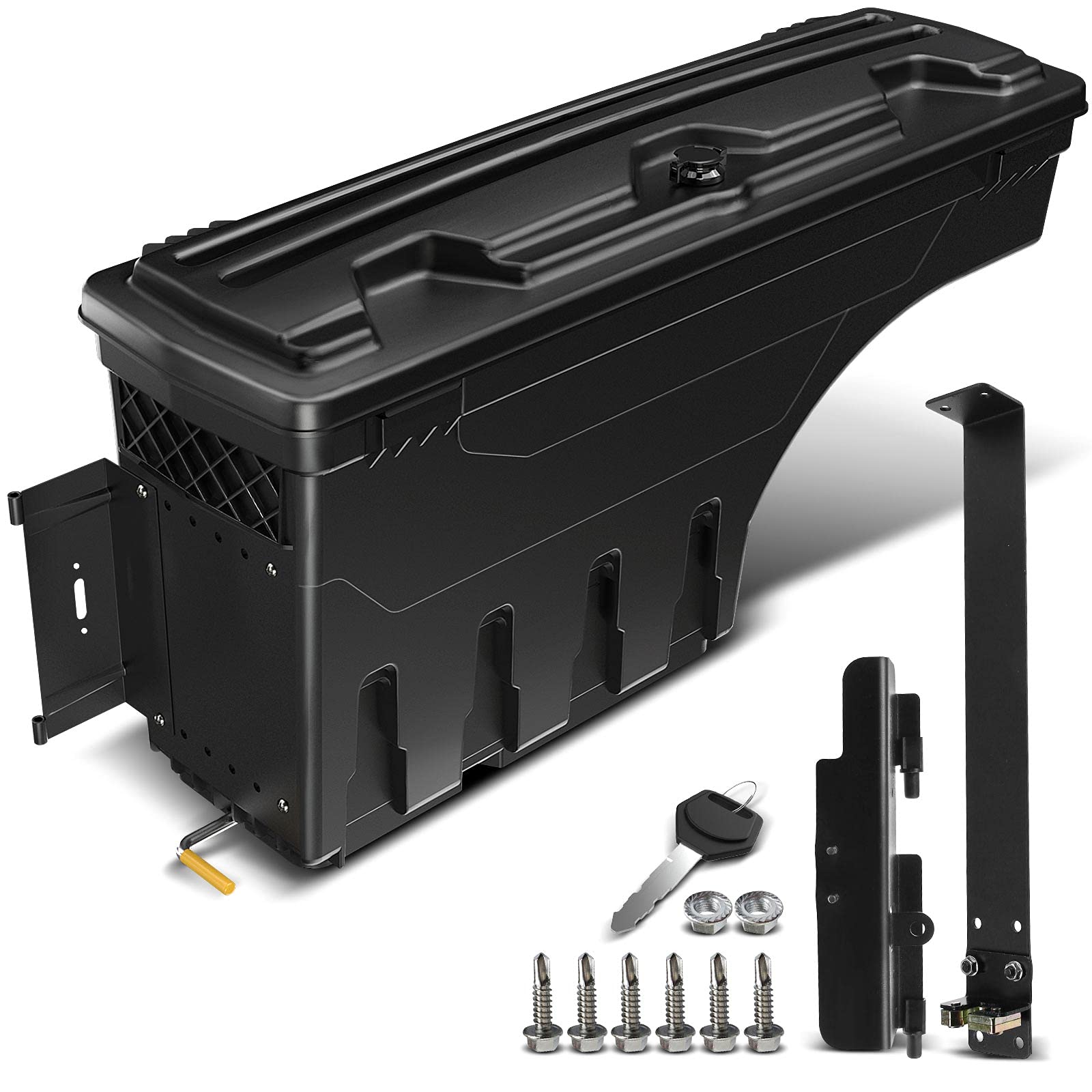 A-Premium Lockable Truck Bed Storage Box Case Tool Box Compatible with Ford F-150 F150 1997-2014 F-150 F150 Heritage 2004 Left Driver Side